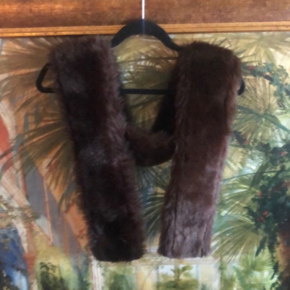 Accessories | New Faux Mink Stole Brown 61 Inches Long Never Worn ...